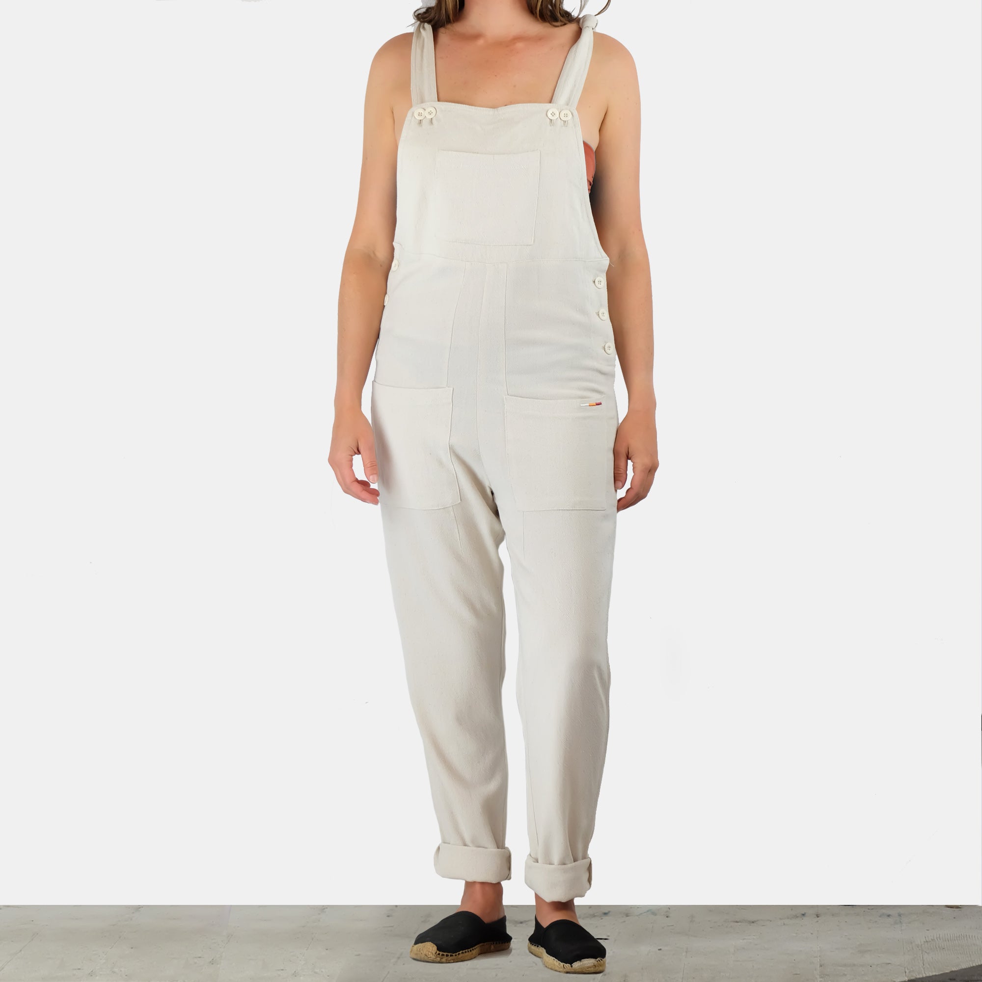 Hemp Cotton Overalls - Ivory – EKZO